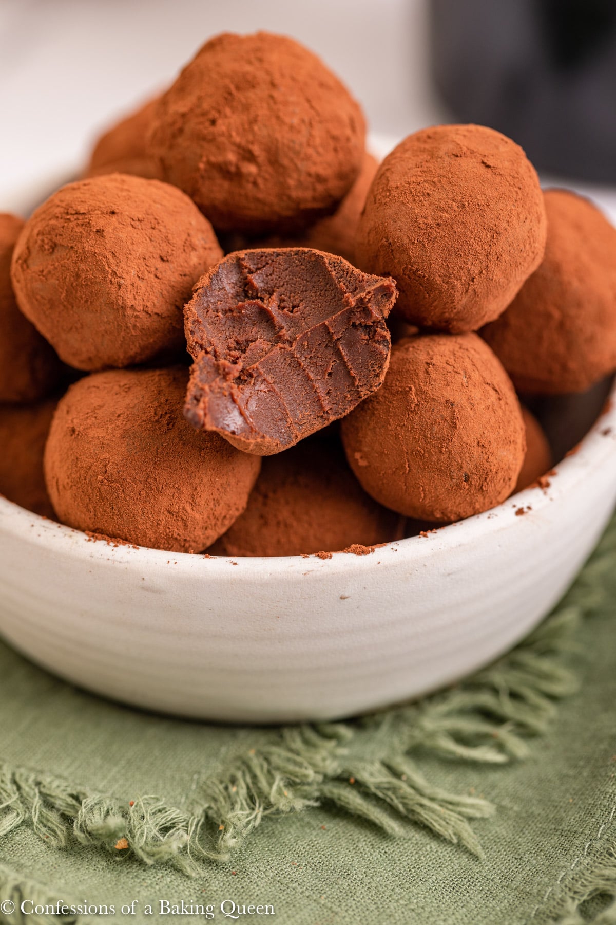 Rich Baileys Chocolate Ganache Truffles - Confessions of a Baking Queen