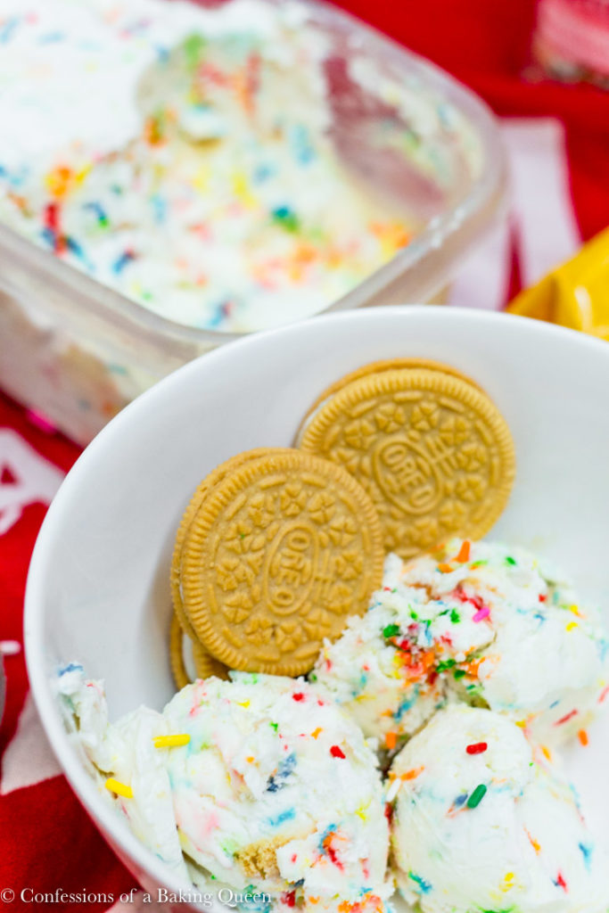 Cake Batter Golden Oreo Ice Cream - Confessions of a Baking Queen