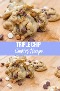 Triple Chip Cookies - Confessions of a Baking Queen