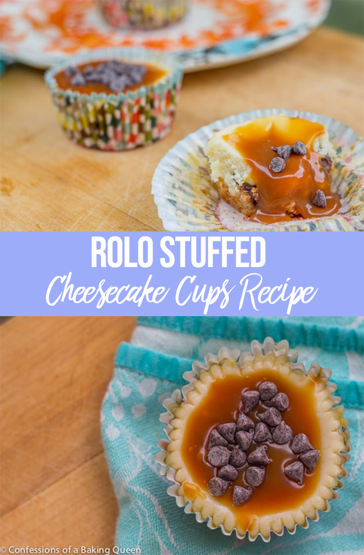 Rolo Cheesecake Cups - Confessions of a Baking Queen