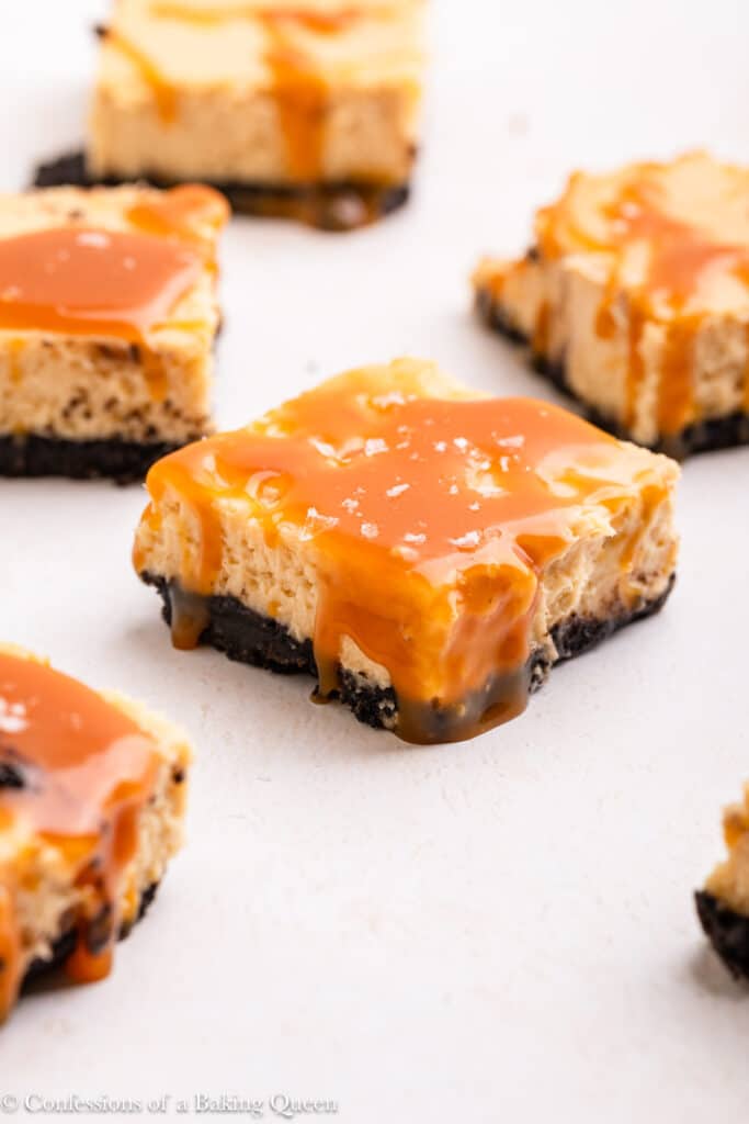 How To Make Delicious Salted Caramel Cheesecake Bars