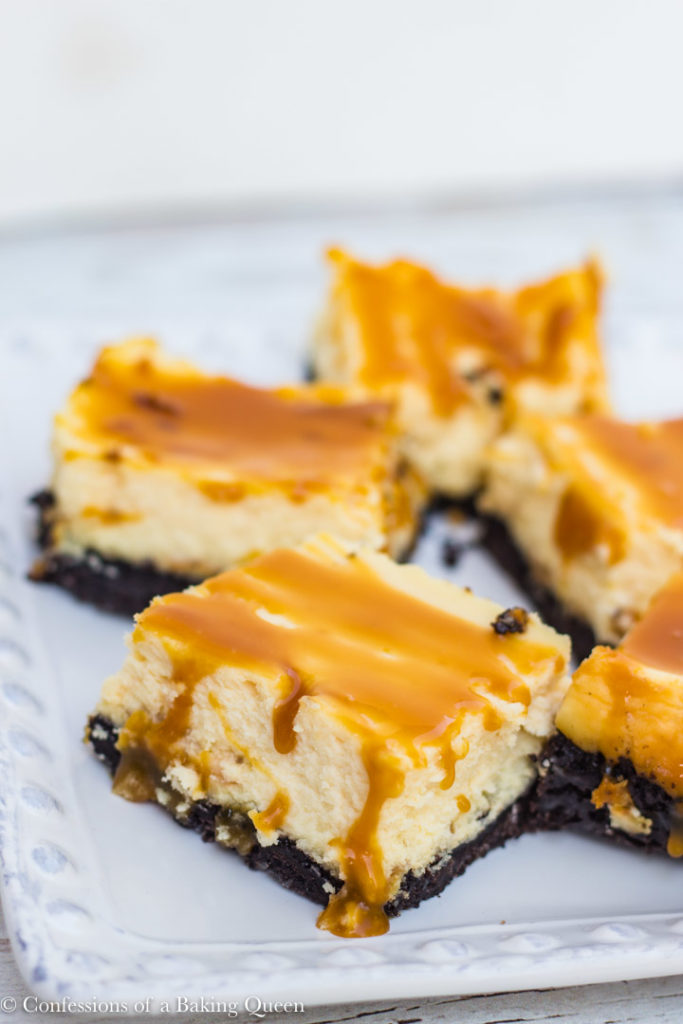 Caramel Cheesecake Bars {Easy Recipe} Confessions of a Baking Queen