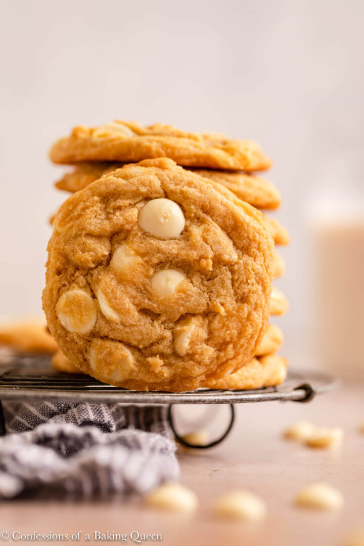 Chewy White Chocolate Cookies - Confessions of a Baking Queen