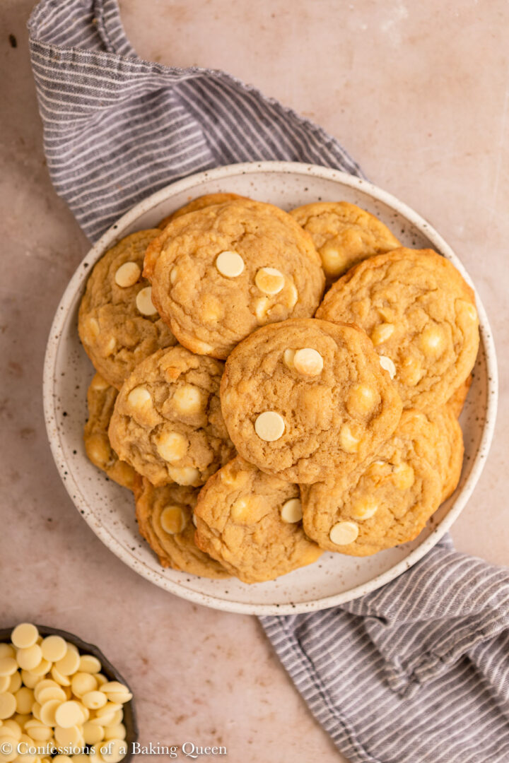Chewy White Chocolate Cookies - Confessions of a Baking Queen