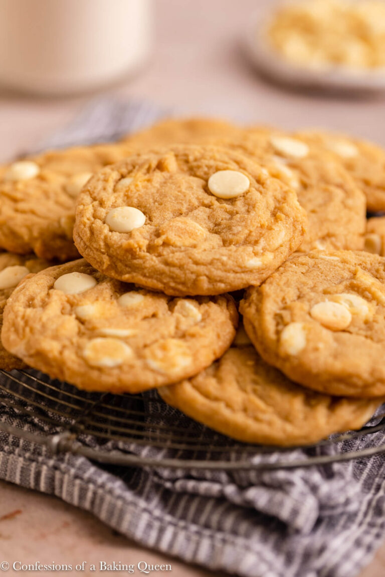 Chewy White Chocolate Cookies - Confessions of a Baking Queen