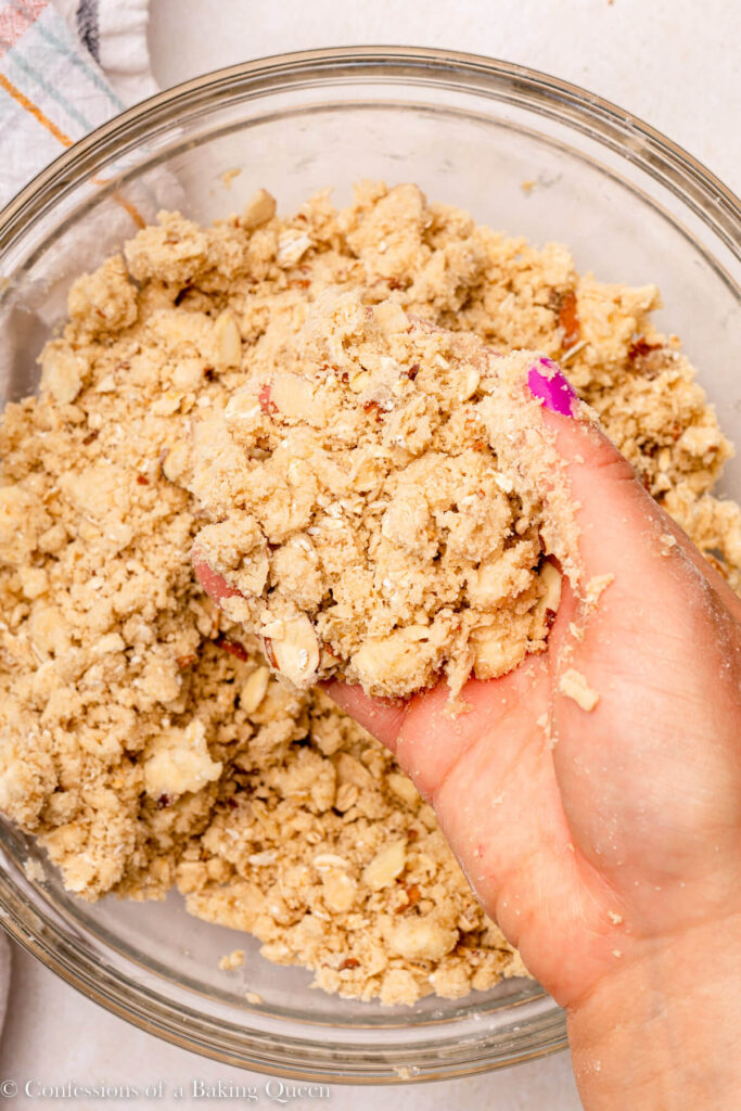 Peach & Raspberry Crumble Bars - Confessions of a Baking Queen