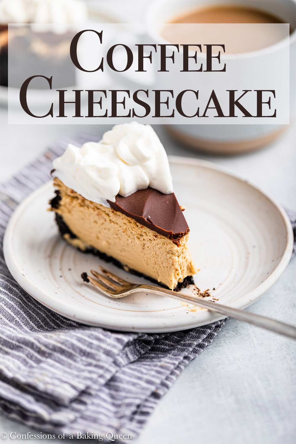 Baked Coffee Cheesecake Recipe {Step-by-Step Photos}