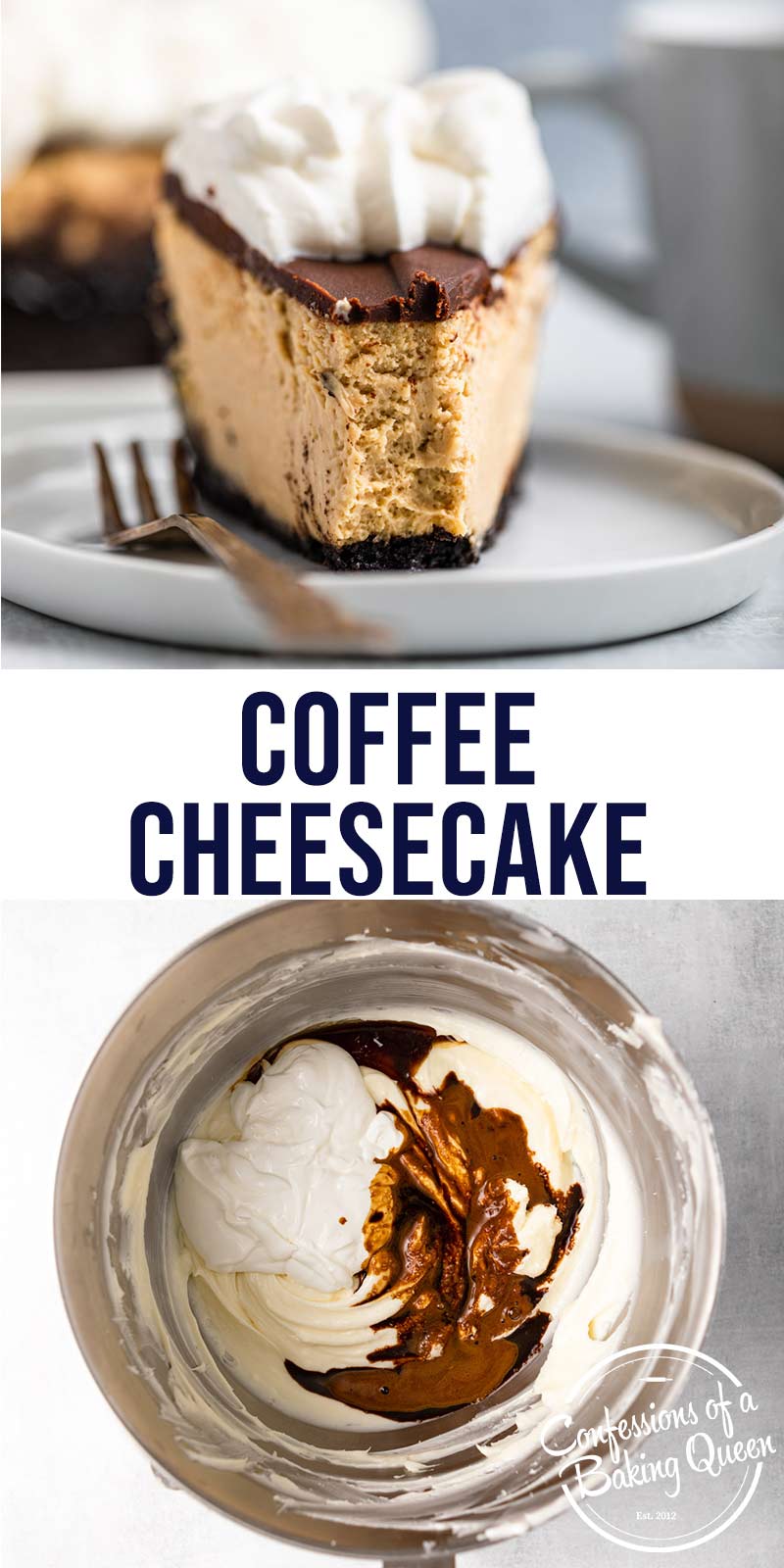 Baked Coffee Cheesecake Recipe {Step-by-Step Photos}