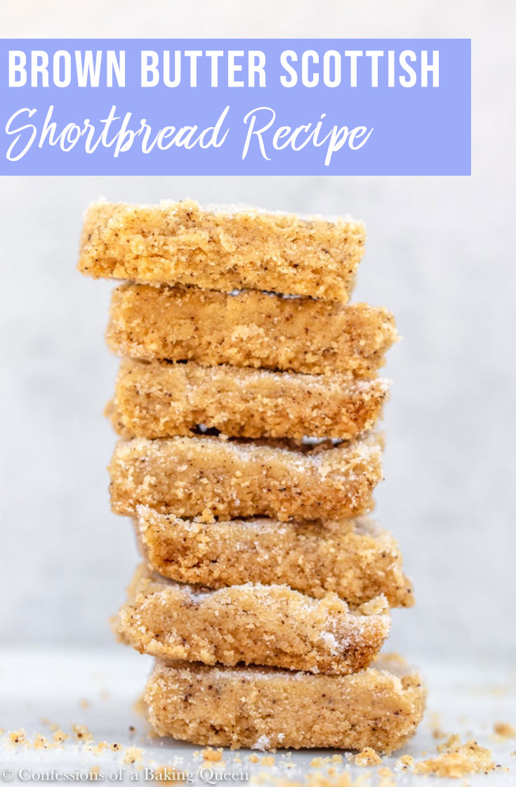 Brown Butter Shortbread - Confessions of a Baking Queen