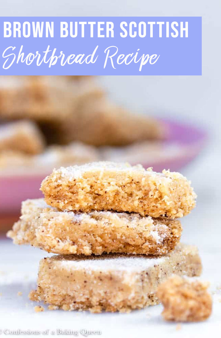 Brown Butter Shortbread - Confessions of a Baking Queen