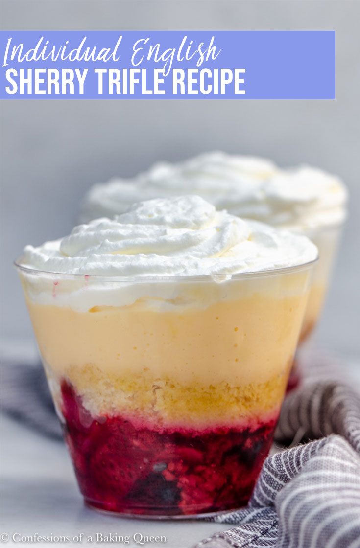 Mini English Sherry Trifles - Confessions of a Baking Queen