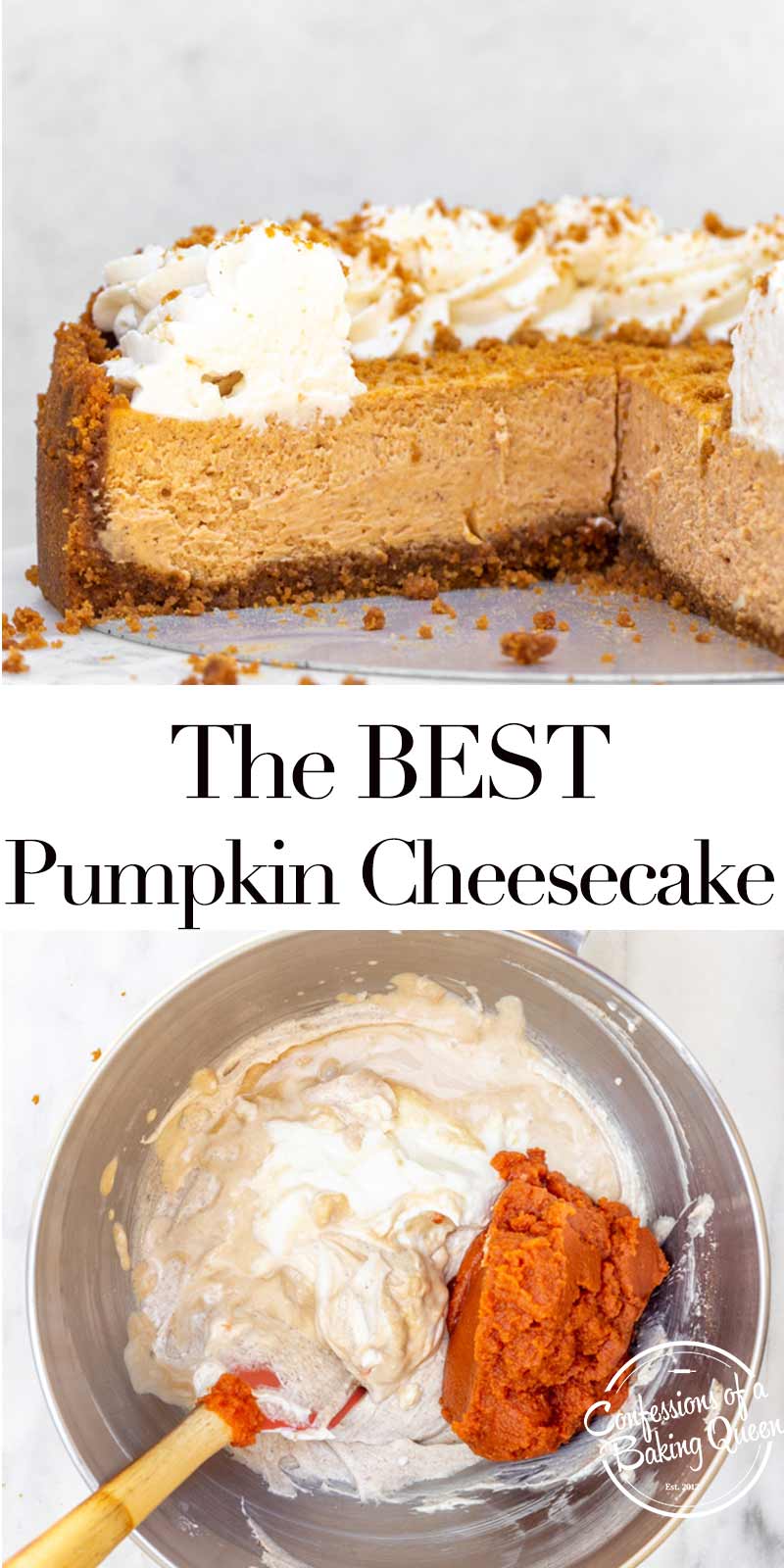 The BEST Pumpkin Cheesecake Recipe- CBQ Bakes