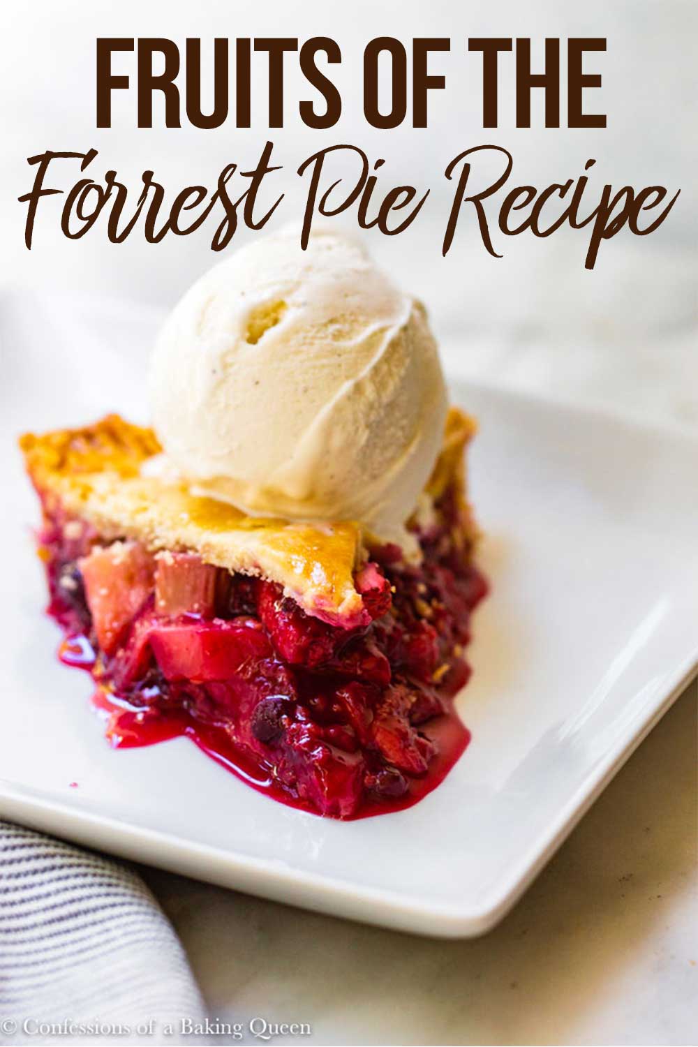 The BEST Fruits of the Forest Pie Recipe- Confessions of a Baking Queen