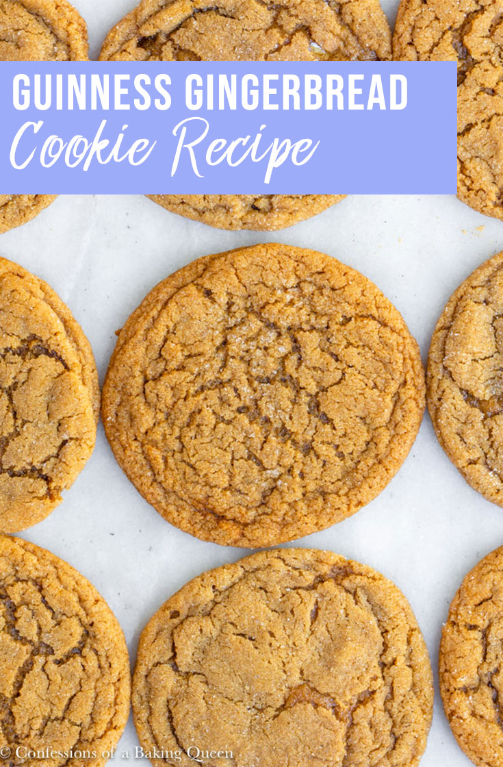 Chewy Guinness Gingerbread Cookies - Confessions of a Baking Queen