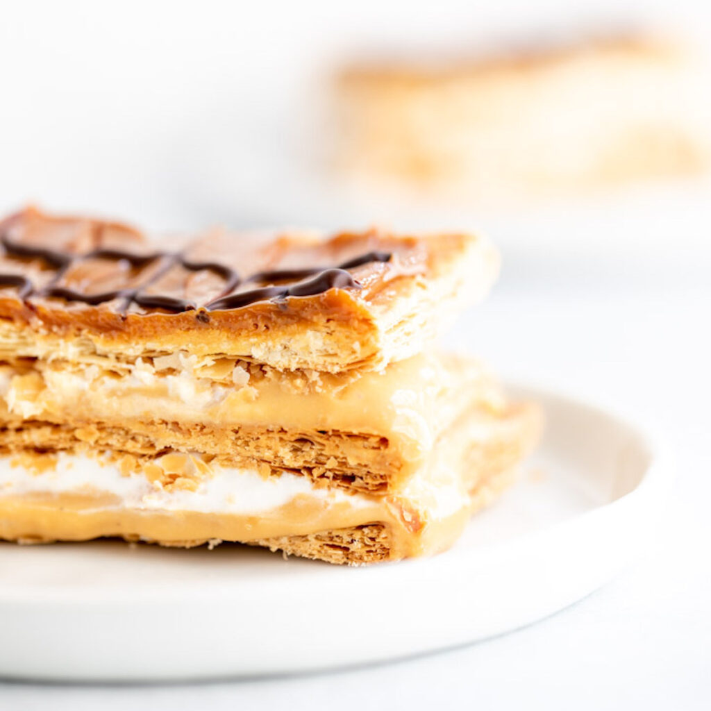 Dulce de Leche Napoleon (Mille Feuille) - Confessions of a Baking Queen