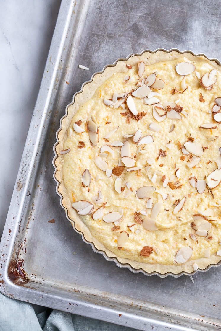 Orange Chocolate Frangipane Tart - Confessions of a Baking Queen