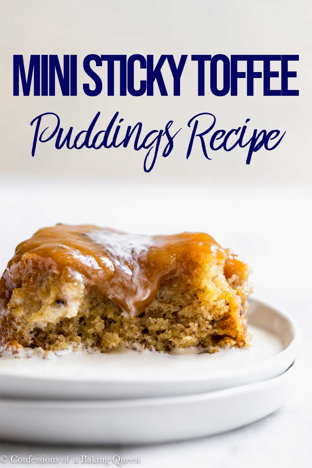 Mini Sticky Toffee Puddings - Confessions of a Baking Queen