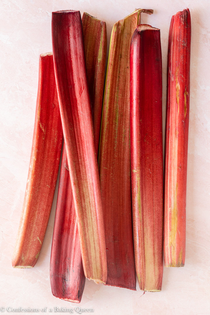 Family Favorite Rhubarb Crumble- Confessions of a Baking Queen