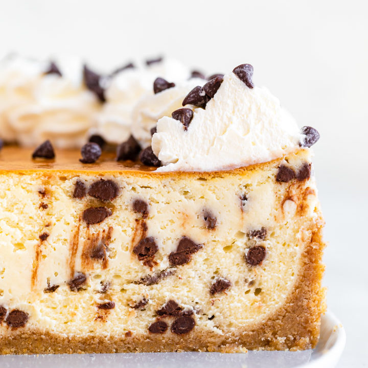 Chocolate Chip Cheesecake {Step-by-Step Photos} Confessions of a Baking ...