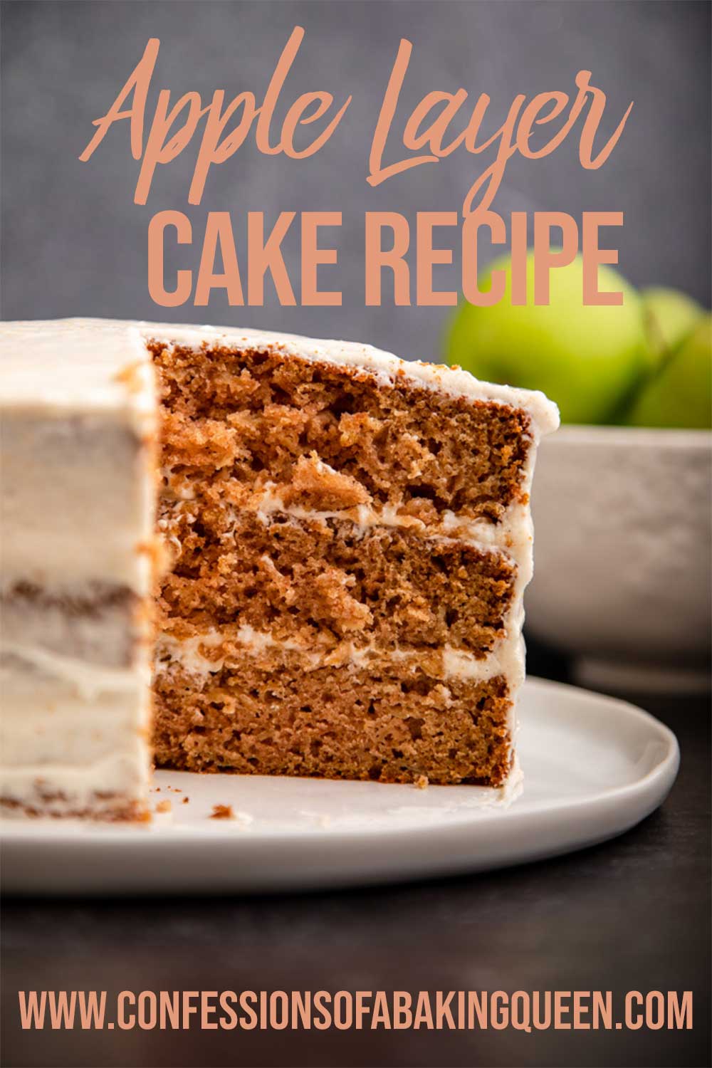 Apple Layer Cake with Brown Butter Cream Cheese Frosting Confessions of ...
