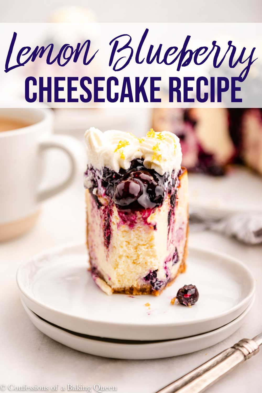 Lemon Blueberry Cheesecake {Step-by-Step Photos} Confessions of a ...