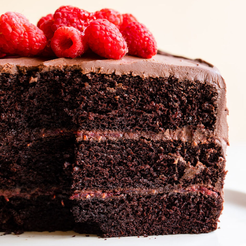 Chocolate Raspberry Cake - Confessions of a Baking Queen