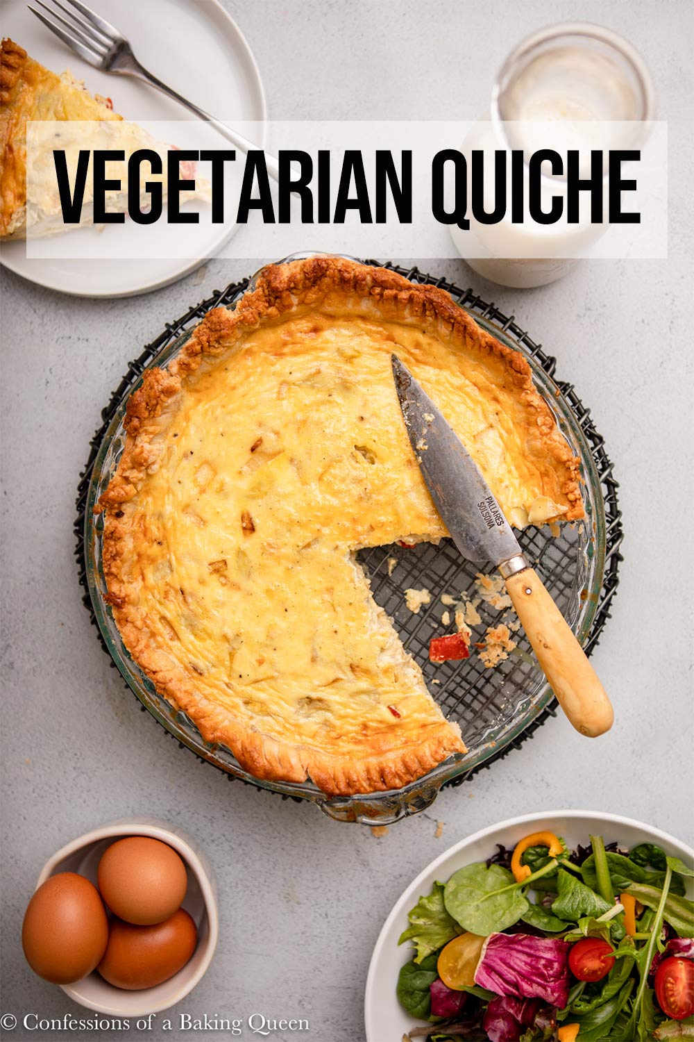 Vegetarian Quiche {Easy Customizable Recipe} Confessions of a Baking Queen