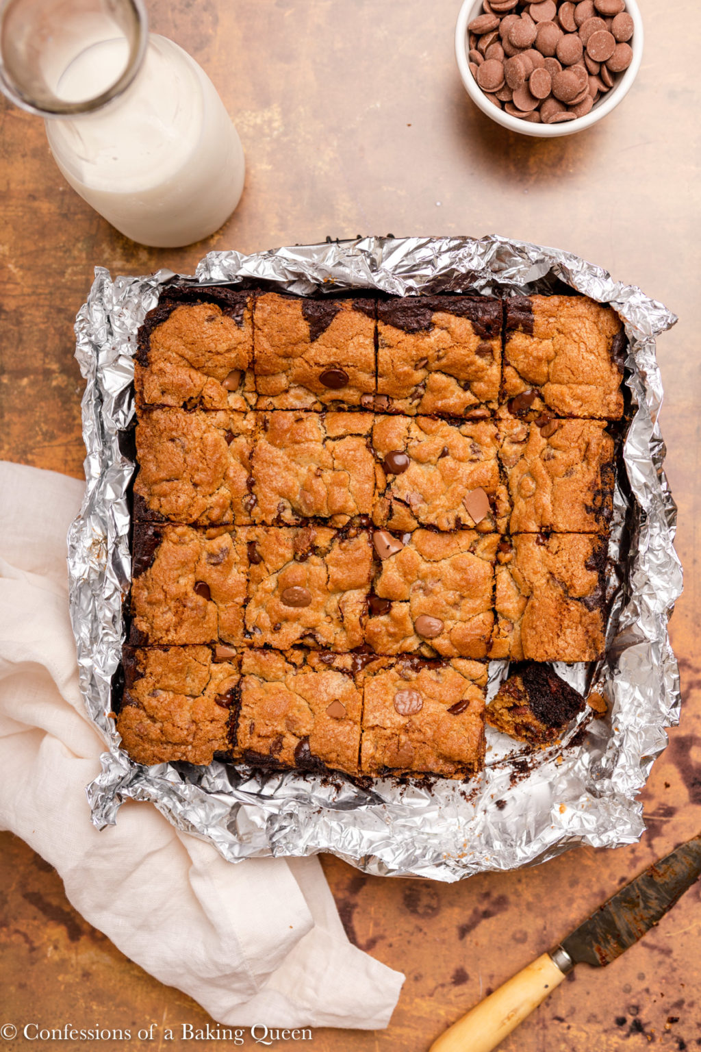Homemade Brookies (Brownie + Cookie Bars) - Confessions of a Baking Queen