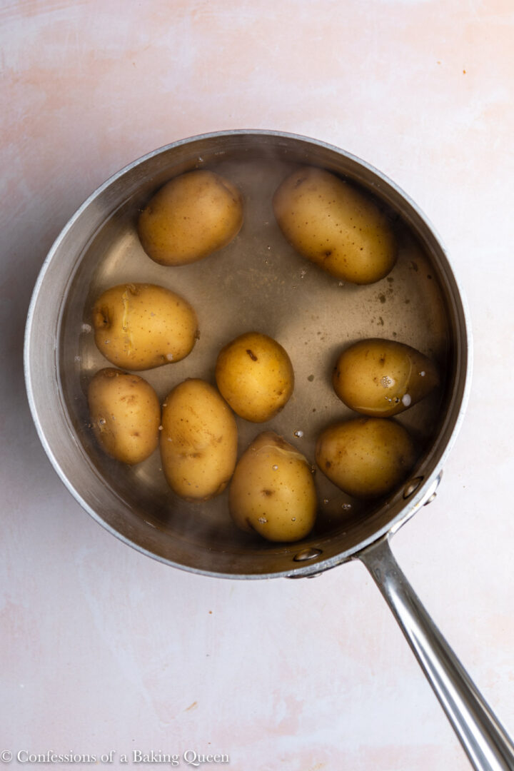 Salt and Vinegar Smashed Potatoes - Confessions of a Baking Queen