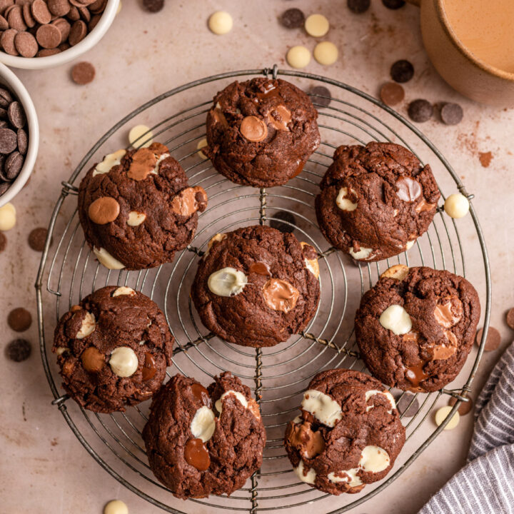 Triple Chocolate Cookies | Confessions of a Baking Queen