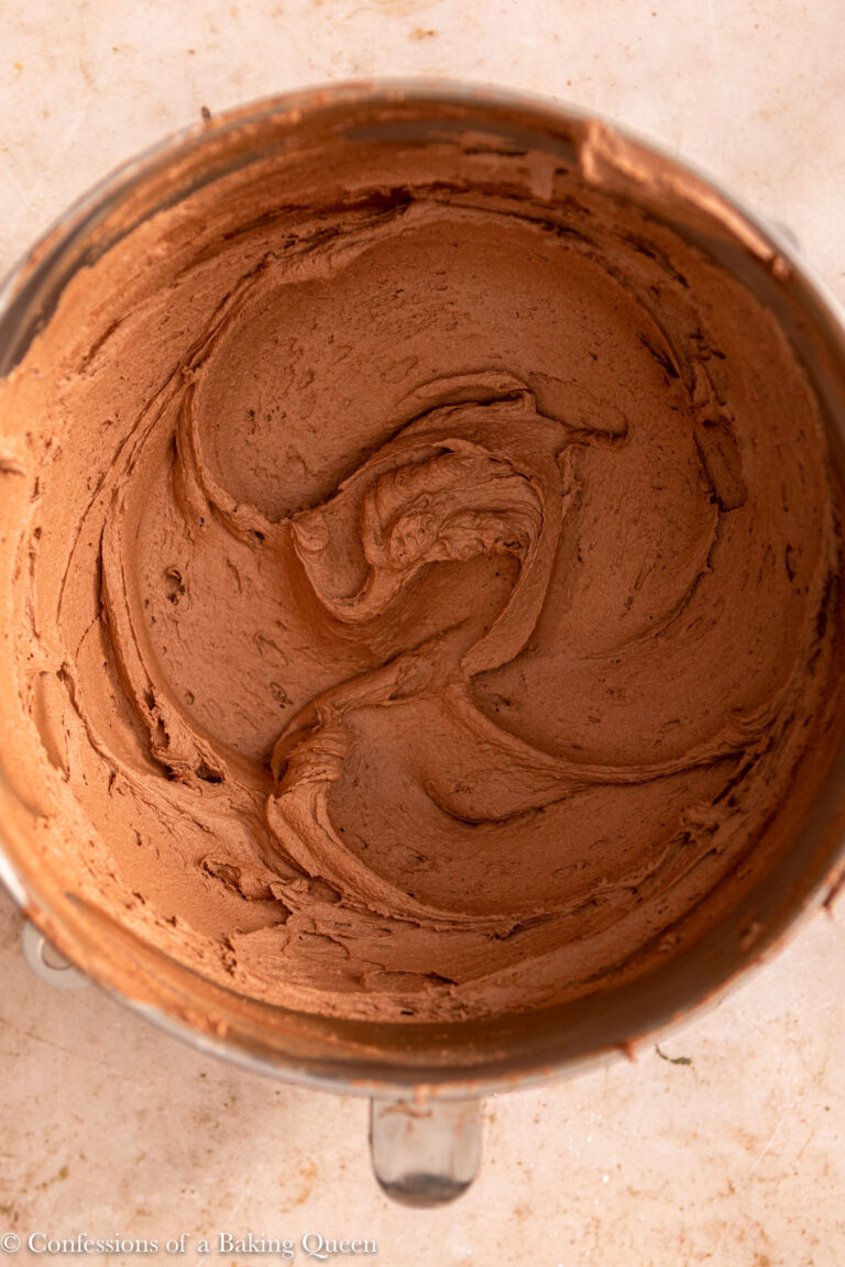 The BEST Chocolate Buttercream Frosting - Confessions of a Baking Queen