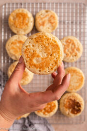 Step-by-Step Photos to Make Crumpets | Confessions of a Baking Queen
