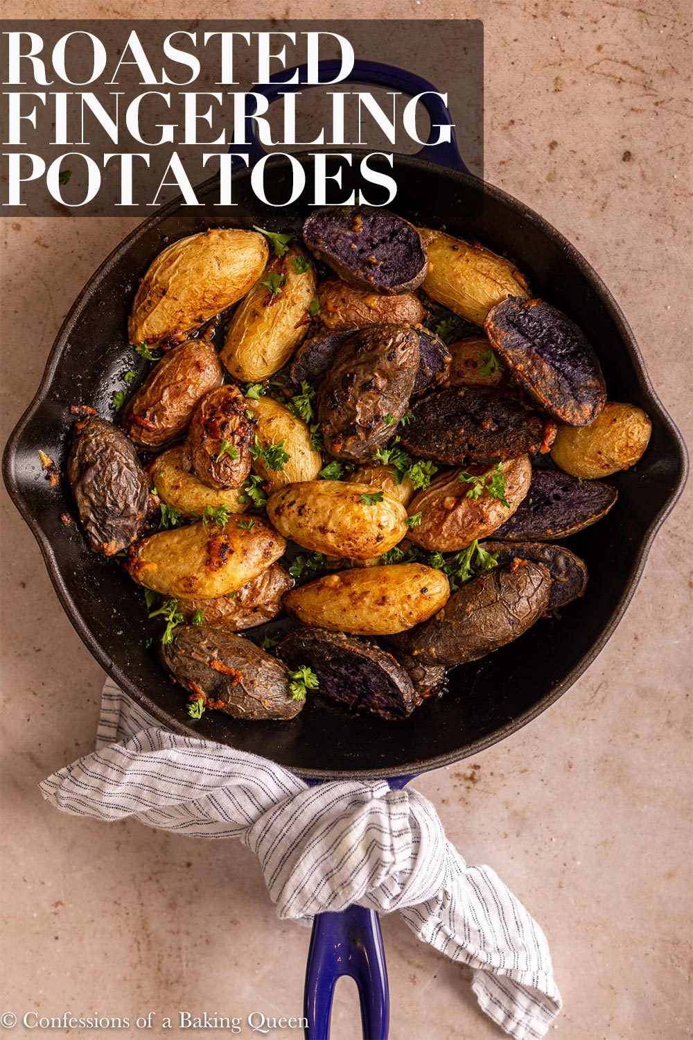 The BEST Roasted Fingerling Potatoes - Confessions of a Baking Queen