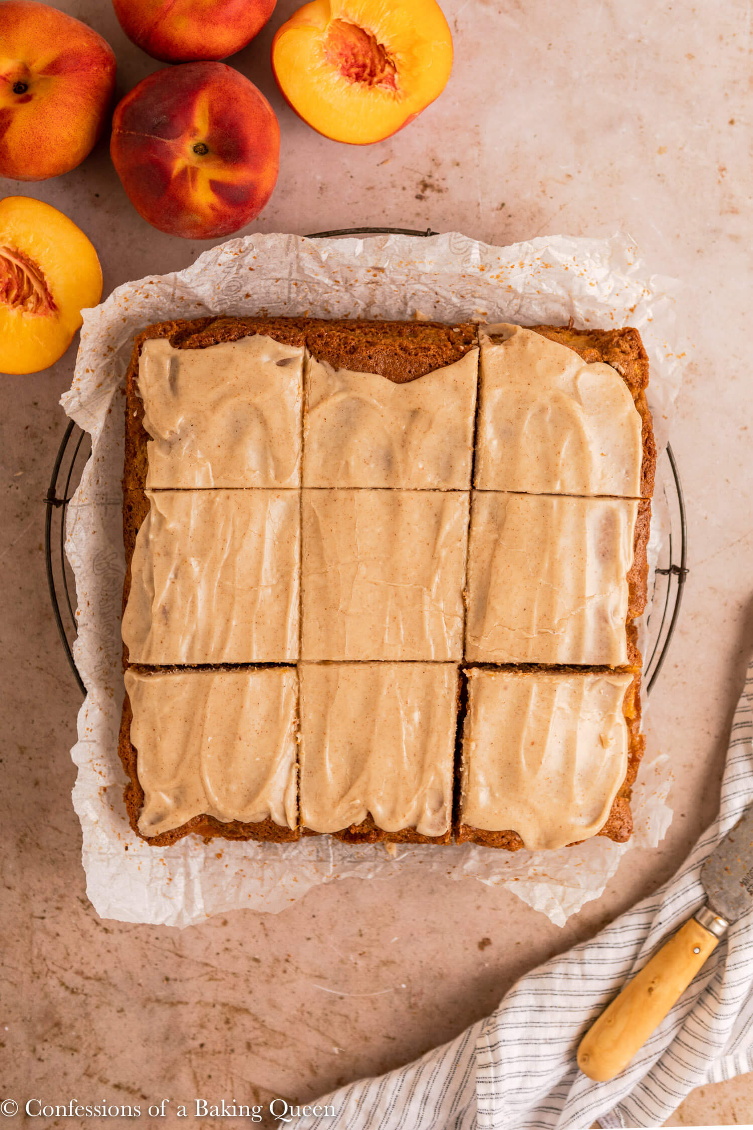 Peach Cake - Confessions of a Baking Queen
