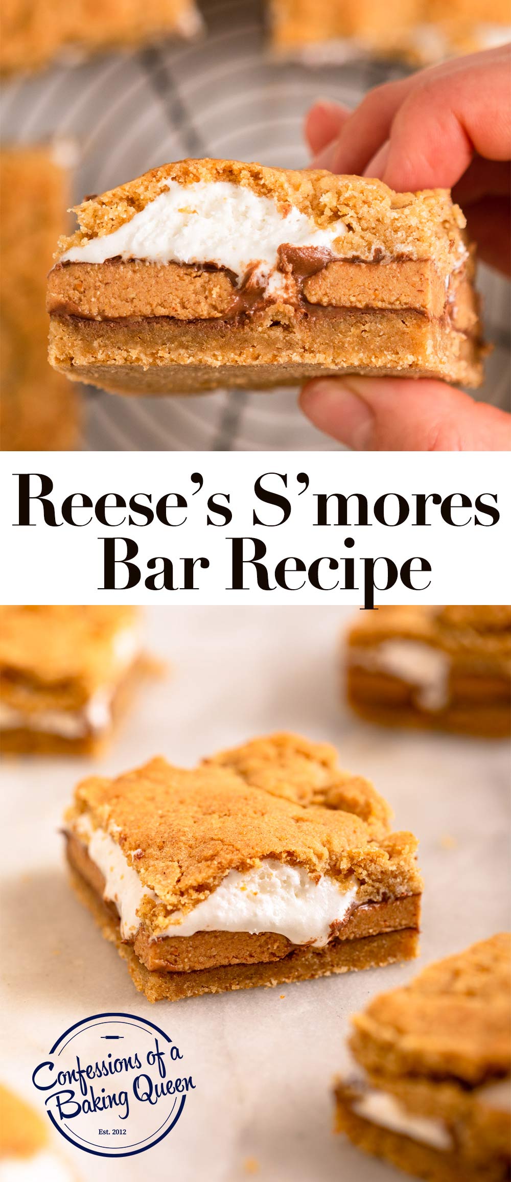 Reese's S'mores Bars Recipe - Confessions of a Baking Queen