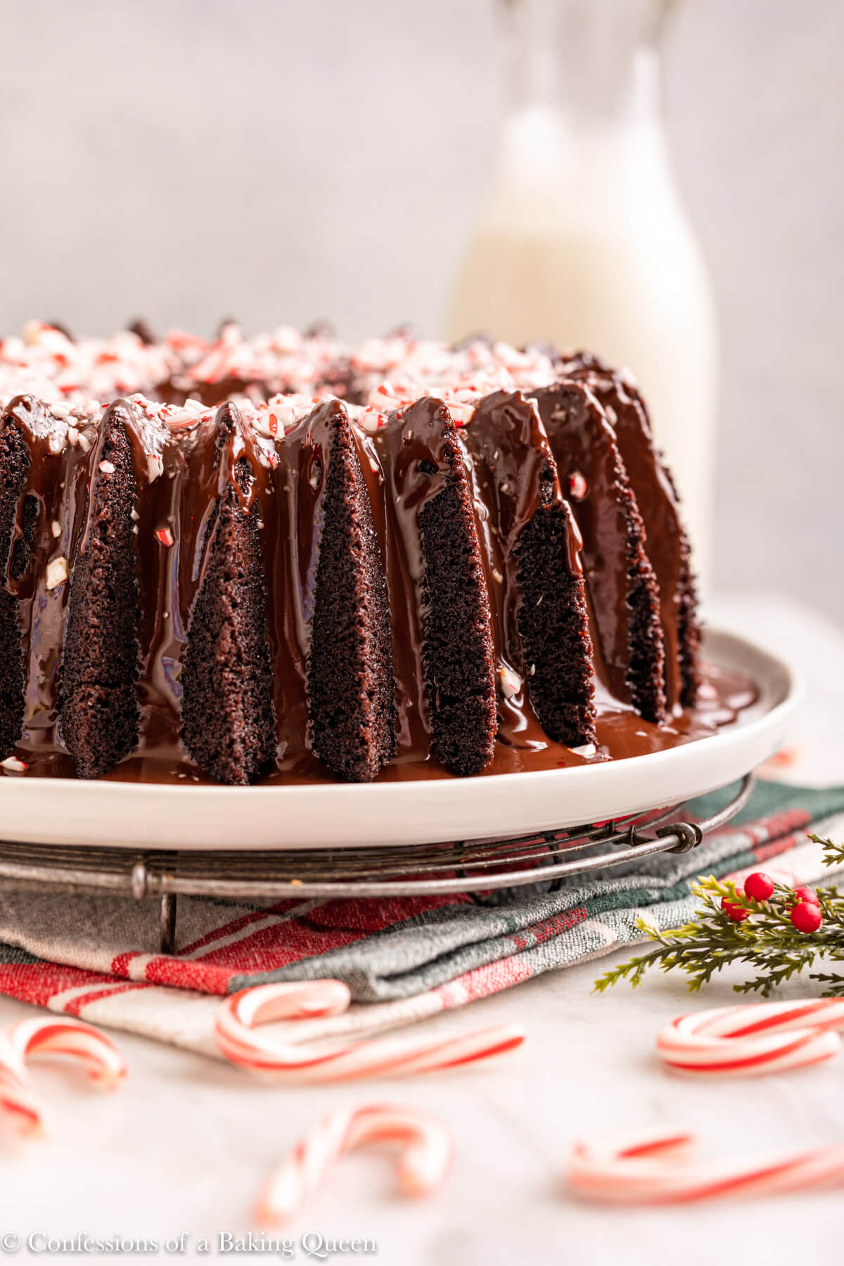 Easy Chocolate Peppermint Cake - Confessions of a Baking Queen