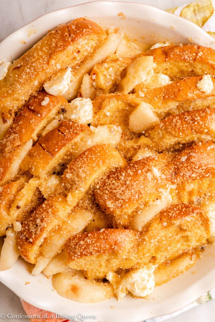Overnight Pear French Toast - Confessions of a Baking Queen