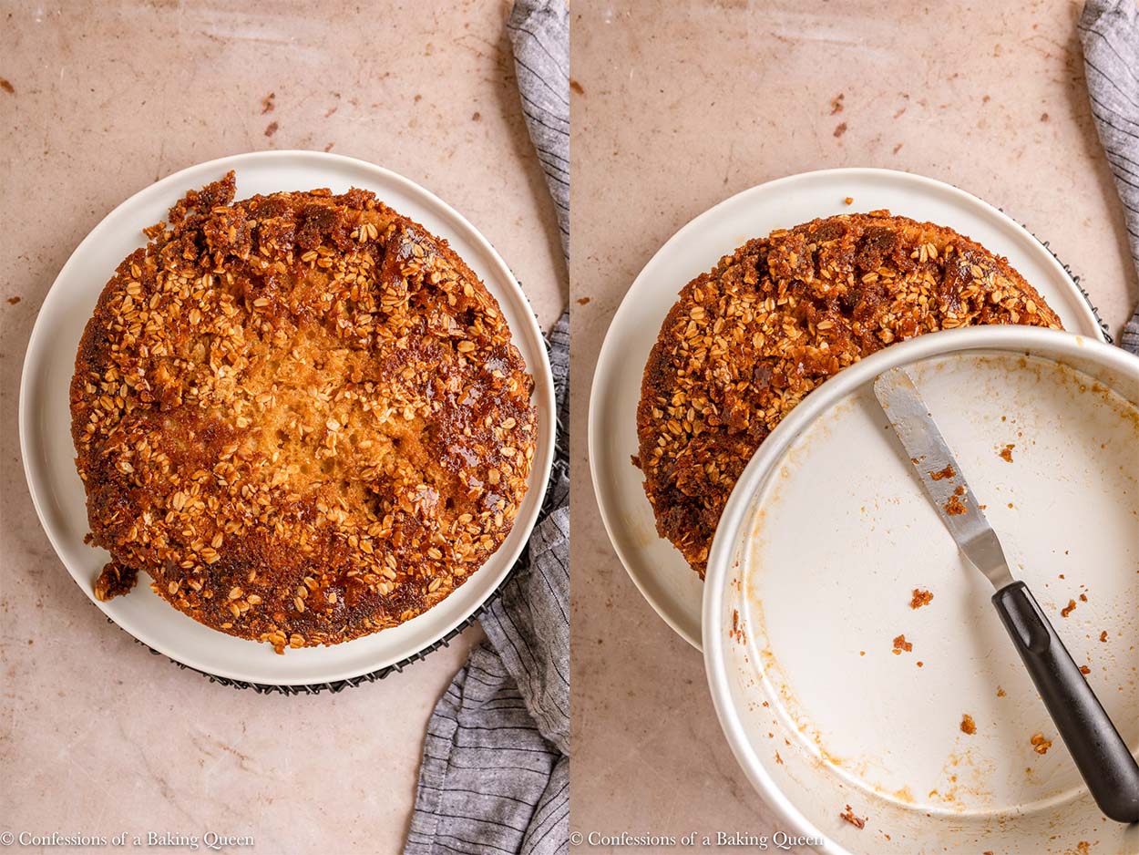 Upside Down Granola Cake - Confessions of a Baking Queen
