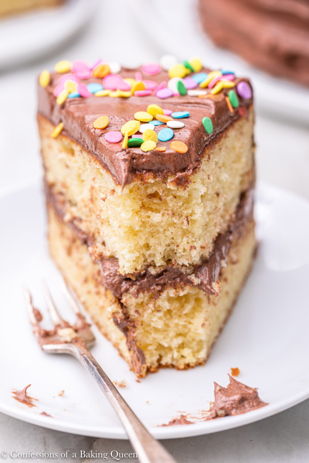 Old-School Yellow Layer Cake (Soft & Fluffy) I Confessions of a Baking ...