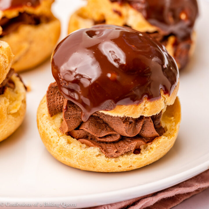 Chocolate Cream Puffs - Confessions of a Baking Queen