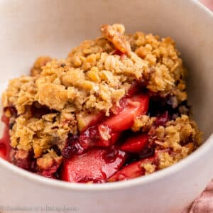 Apple And Blackberry Crumble Recipe (With Step By Step Photos)