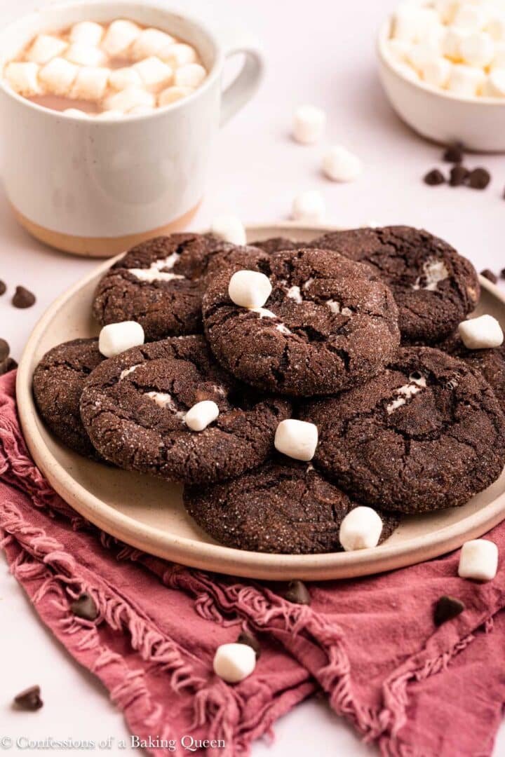 Hot Chocolate Cookies - Confessions of a Baking Queen