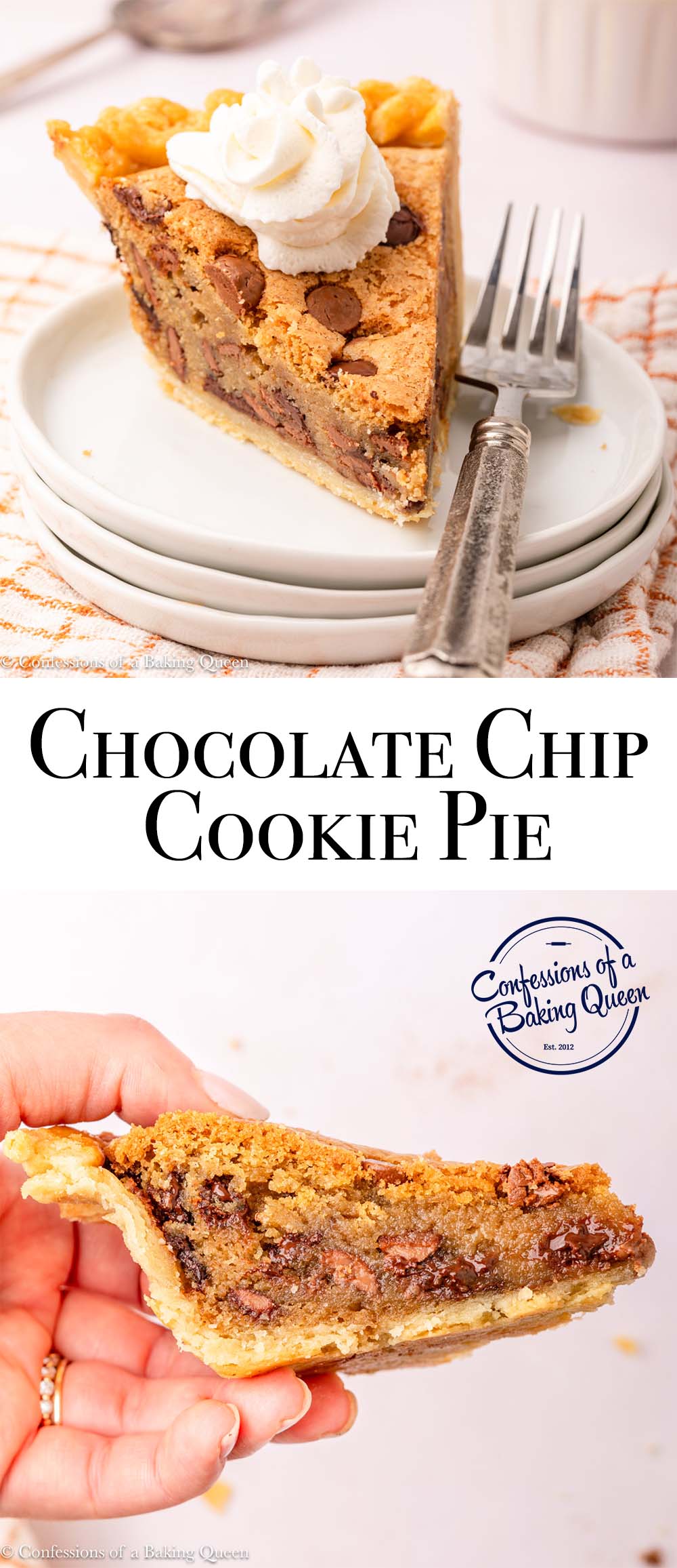 Chocolate Chip Pie From Scratch - Confessions of a Baking Queen