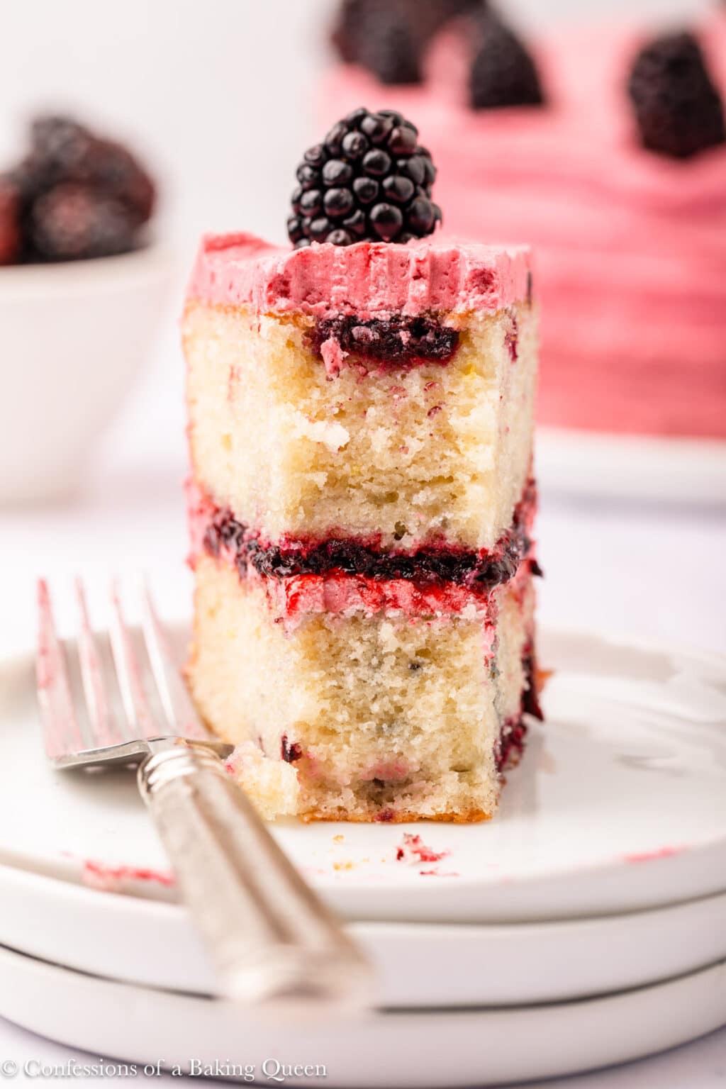 A Simple And Tasty Blackberry Cake Recipe - Confessions of a Baking Queen