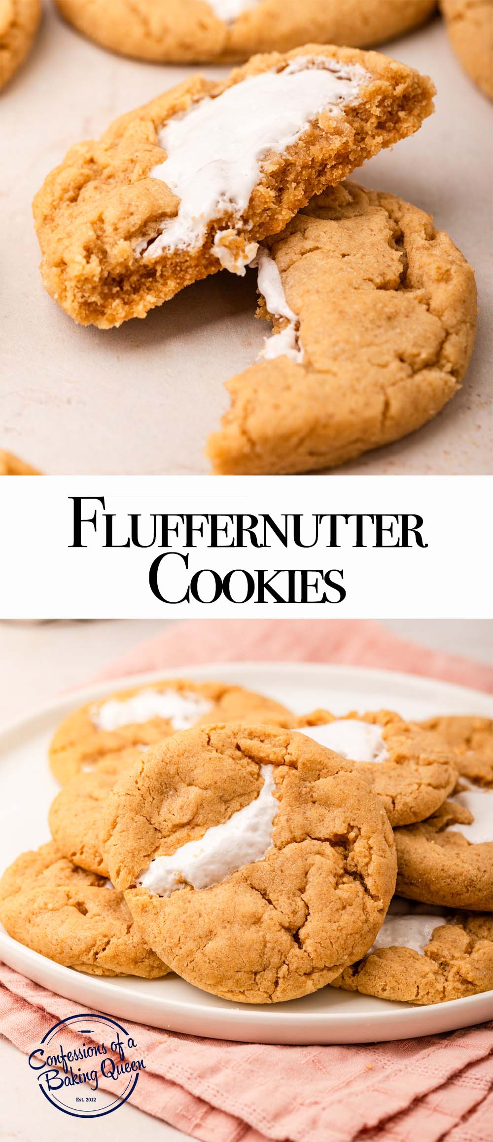 The BEST Fluffernutter Cookies - Confessions of a Baking Queen