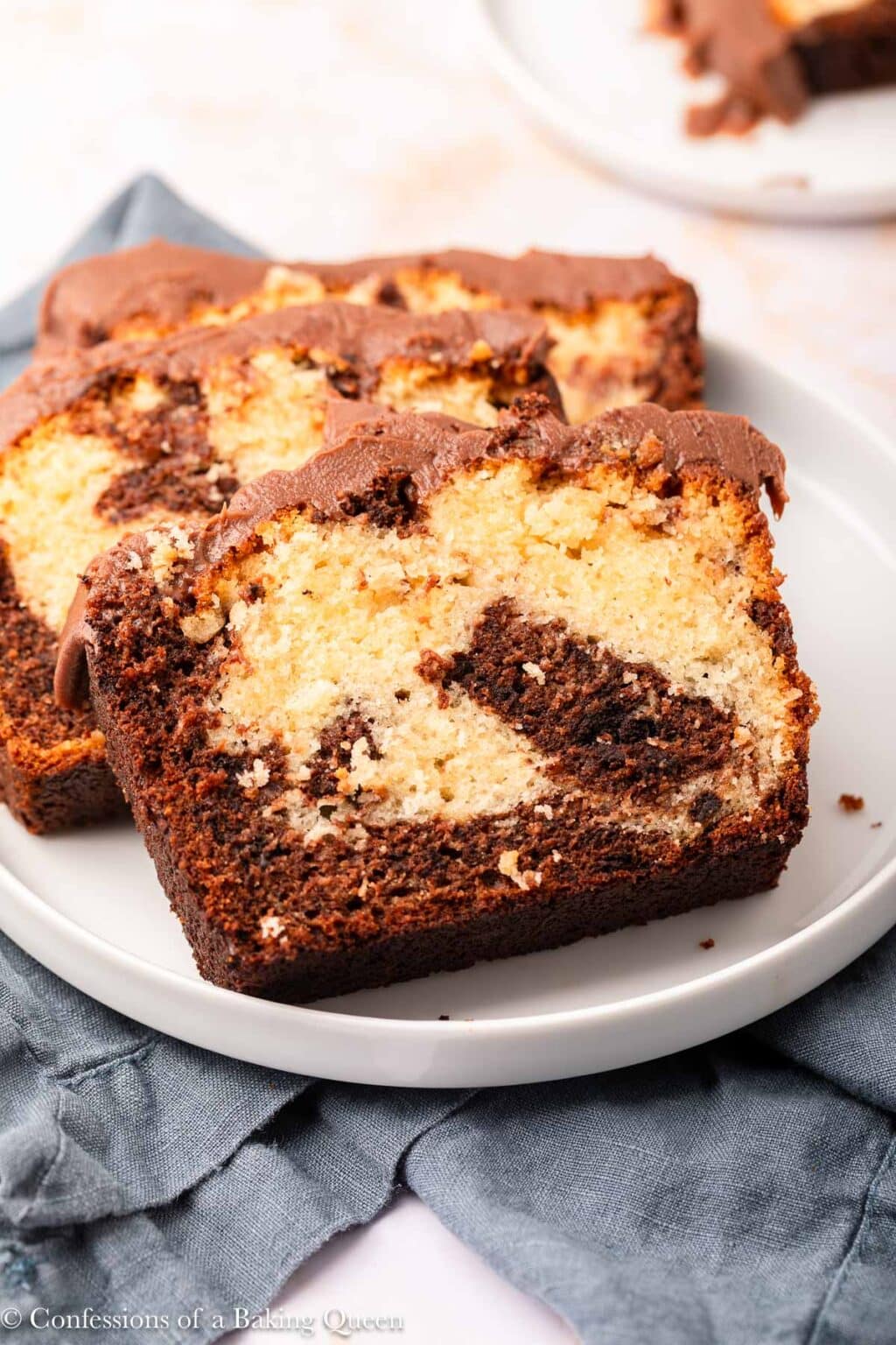 Bakery-Style Marble Loaf with Chocolate Ganache - Confessions of a ...